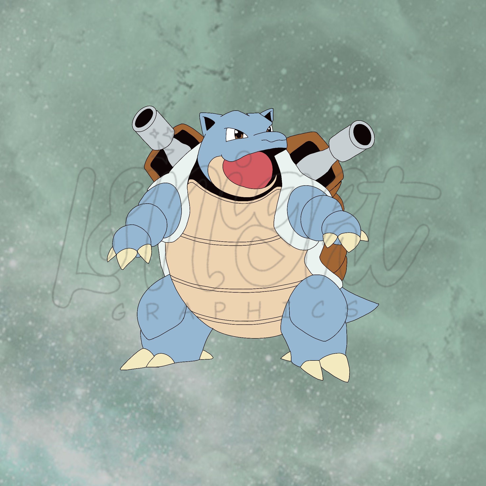 Blastoise Matte Sticker - Etsy