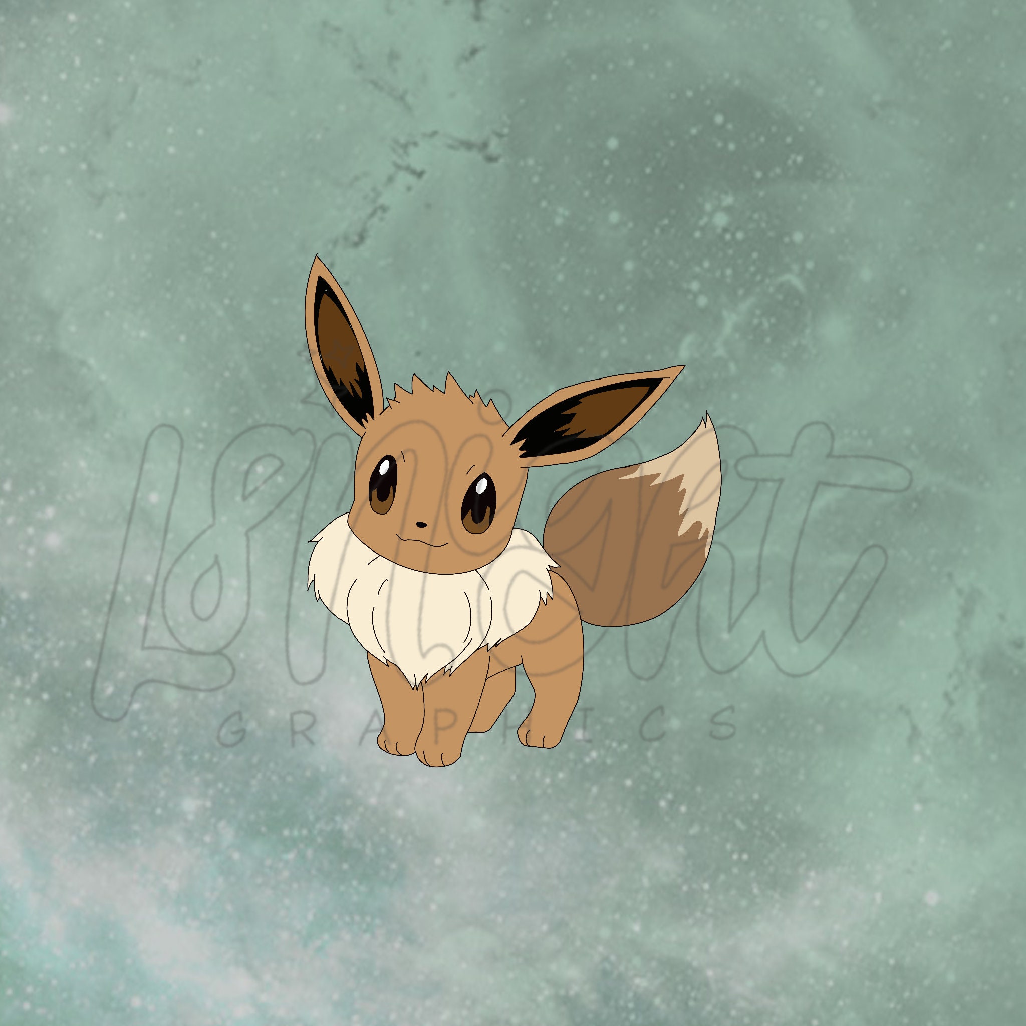 Eevee Pokémon Matte Sticker - Etsy