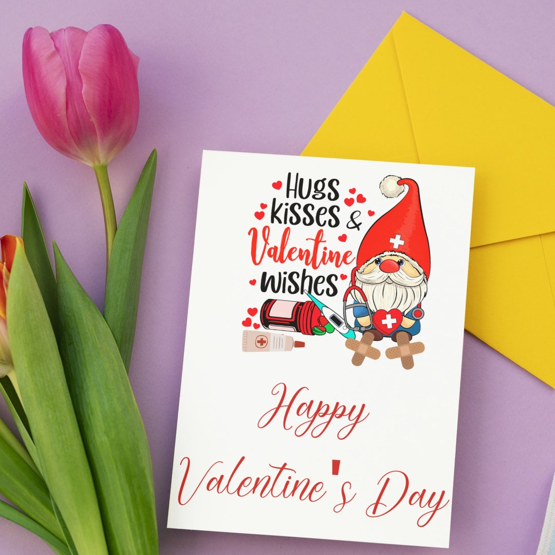 Valentine’s Day Nurse Cards,happy Valentine's Day,printable Valentine's ...