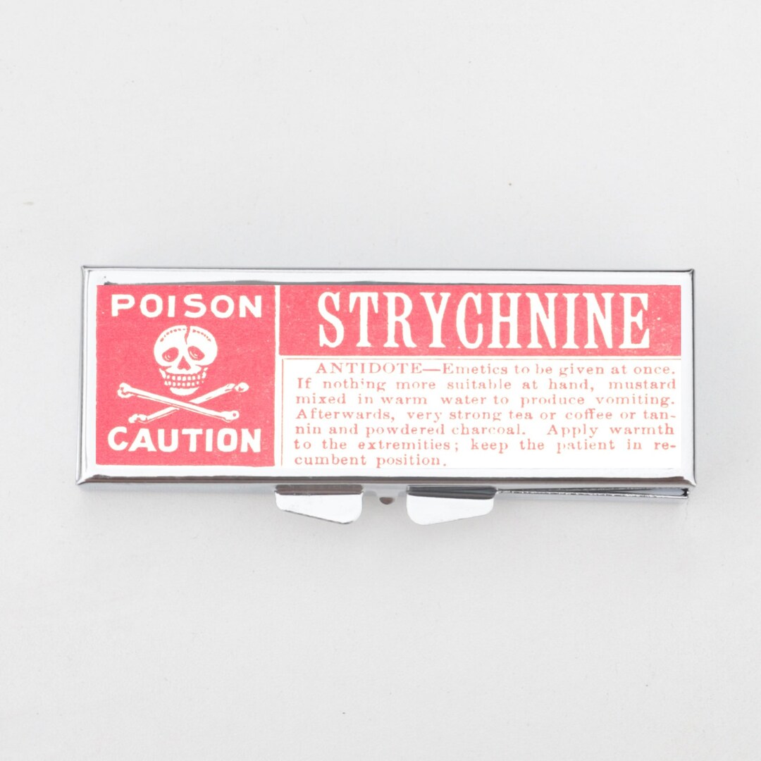 Strychnine Antidote Pill Box - Steampunk, Gothic, Curious, Strange and ...
