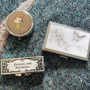 Poisons and Antidotes Pill Box - Steampunk, Gothic, Curious, Strange ...