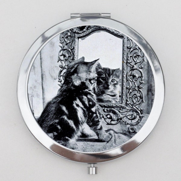 Cat Compact Mirror - Etsy