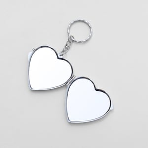 Be Mine Heart Shaped Mirror Keychain - Valentine's Day Hearts ...