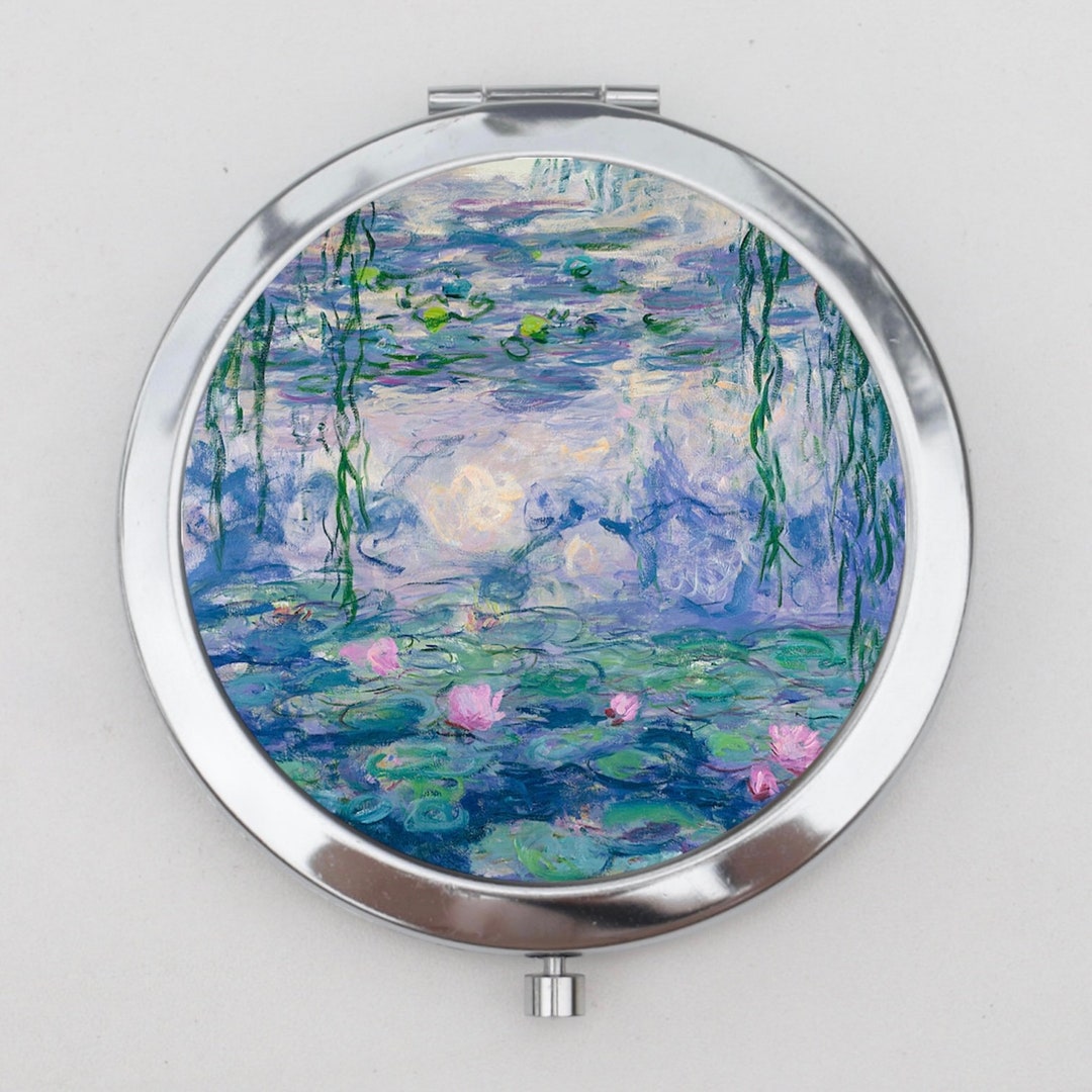Claude Monet Water Lilies Compact Mirror OR Pill Box - Impressionist ...