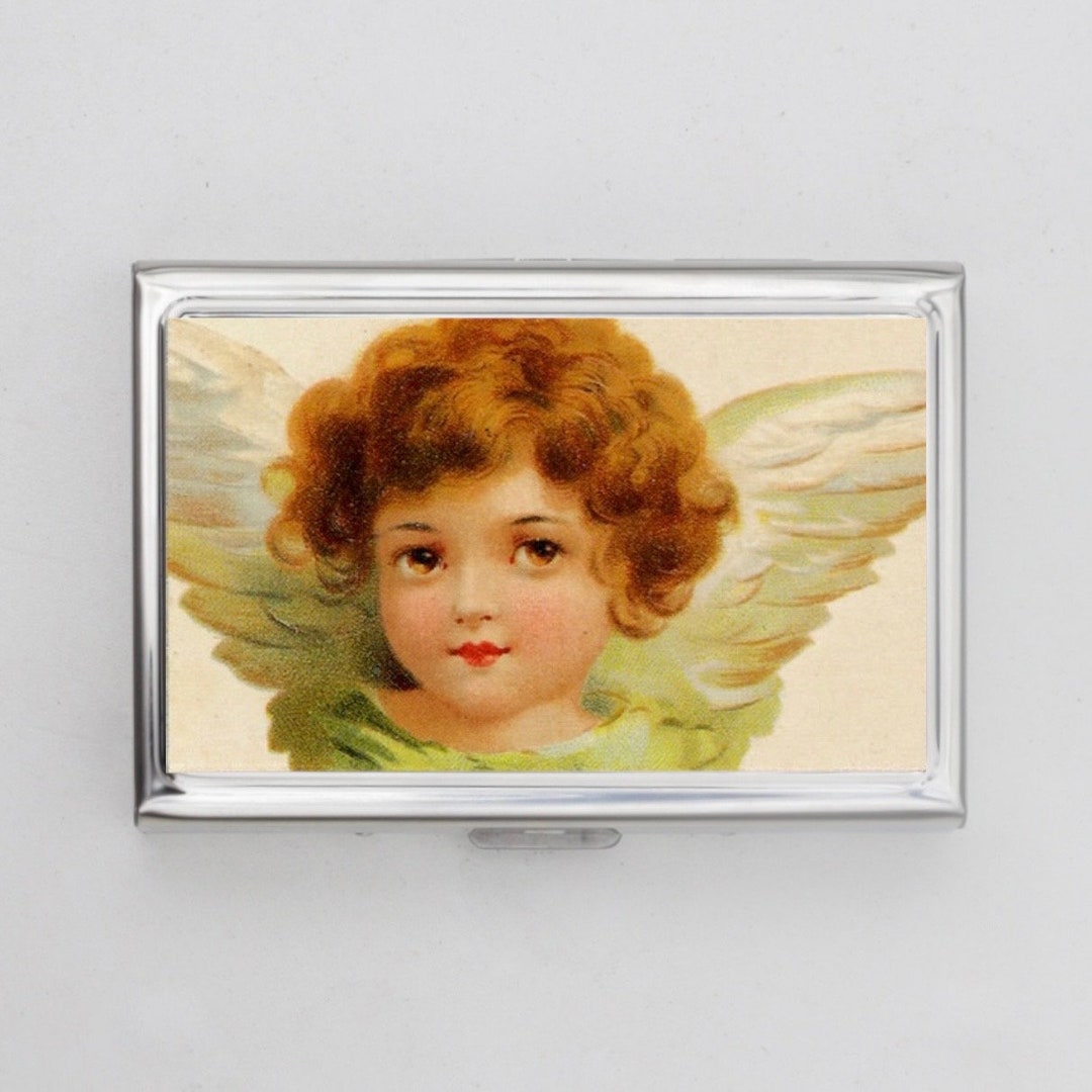 Cherub Cigarette Case OR Card Holder Victorian Angel, Art, Baby Angels ...