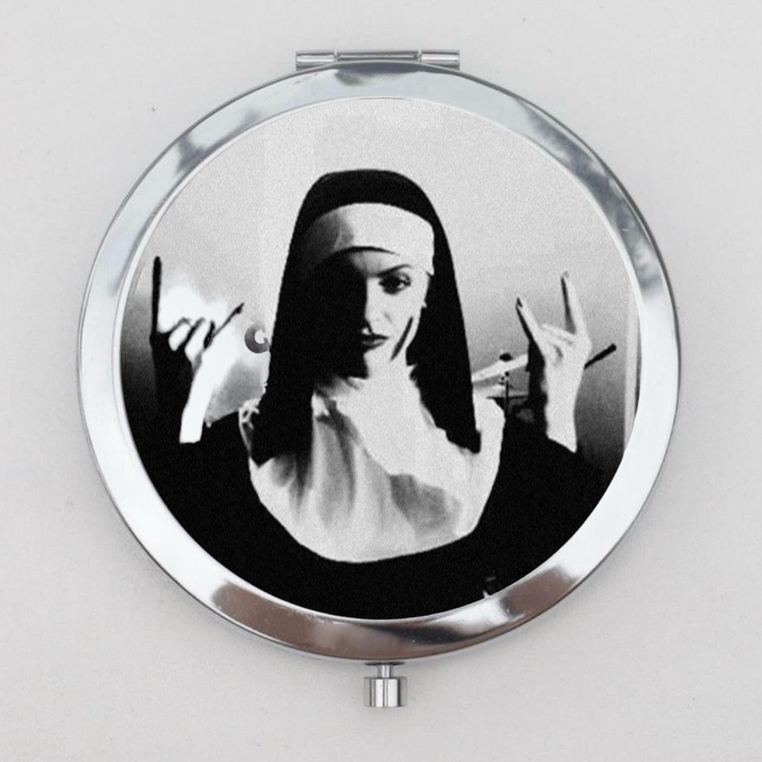 Rock on Nun Compact Mirror OR Pill Box - Funny Nuns, Religious Gift ...