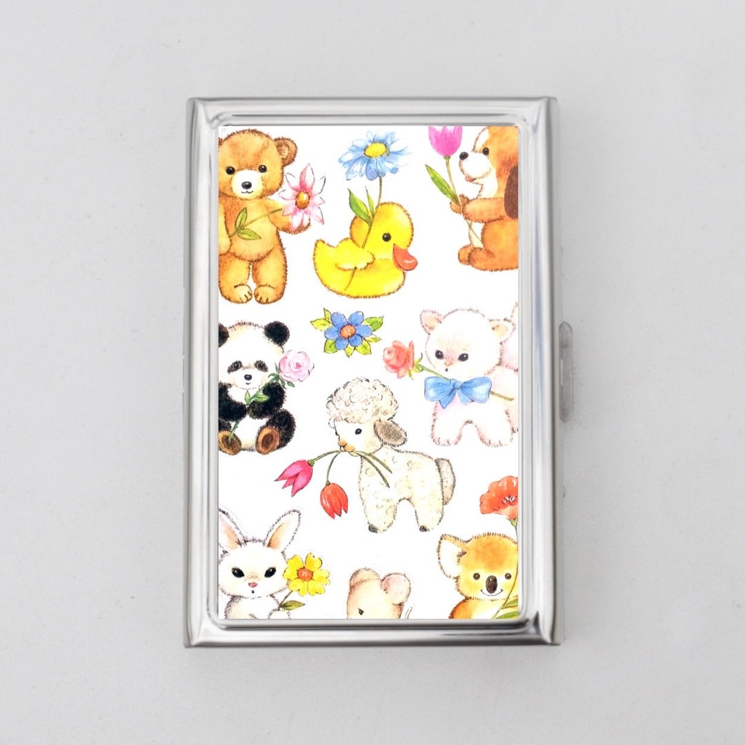 Vintage Animals Cigarette Case OR Card Holder - Animals, Baby Gifts ...