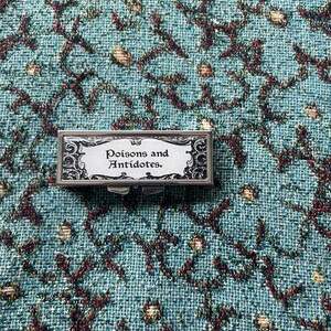 Poisons and Antidotes Pill Box - Steampunk, Gothic, Curious, Strange ...