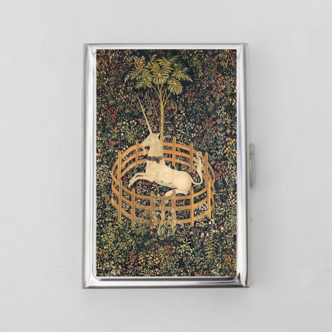 Trapped Unicorn Cigarette Case OR Card Holder - Cottagecore Aesthetic ...