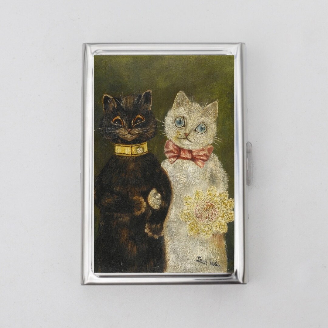 Cat Marriage Cigarette Case OR Card Holder Small Wallet - Etsy