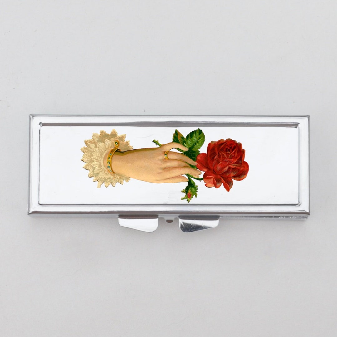 Victorian Hand Pill Box Art Nouveau, Vintage, Hand Assembled, Gilded ...