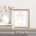 Airbnb Star Rating Explanation Printable Editable Template, 5 Star ...
