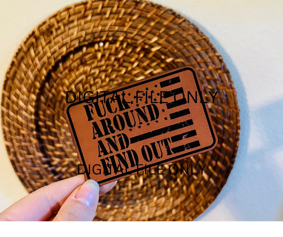 DIGITAL File-- FAAFO Hat Patch Design- Svg - Etsy