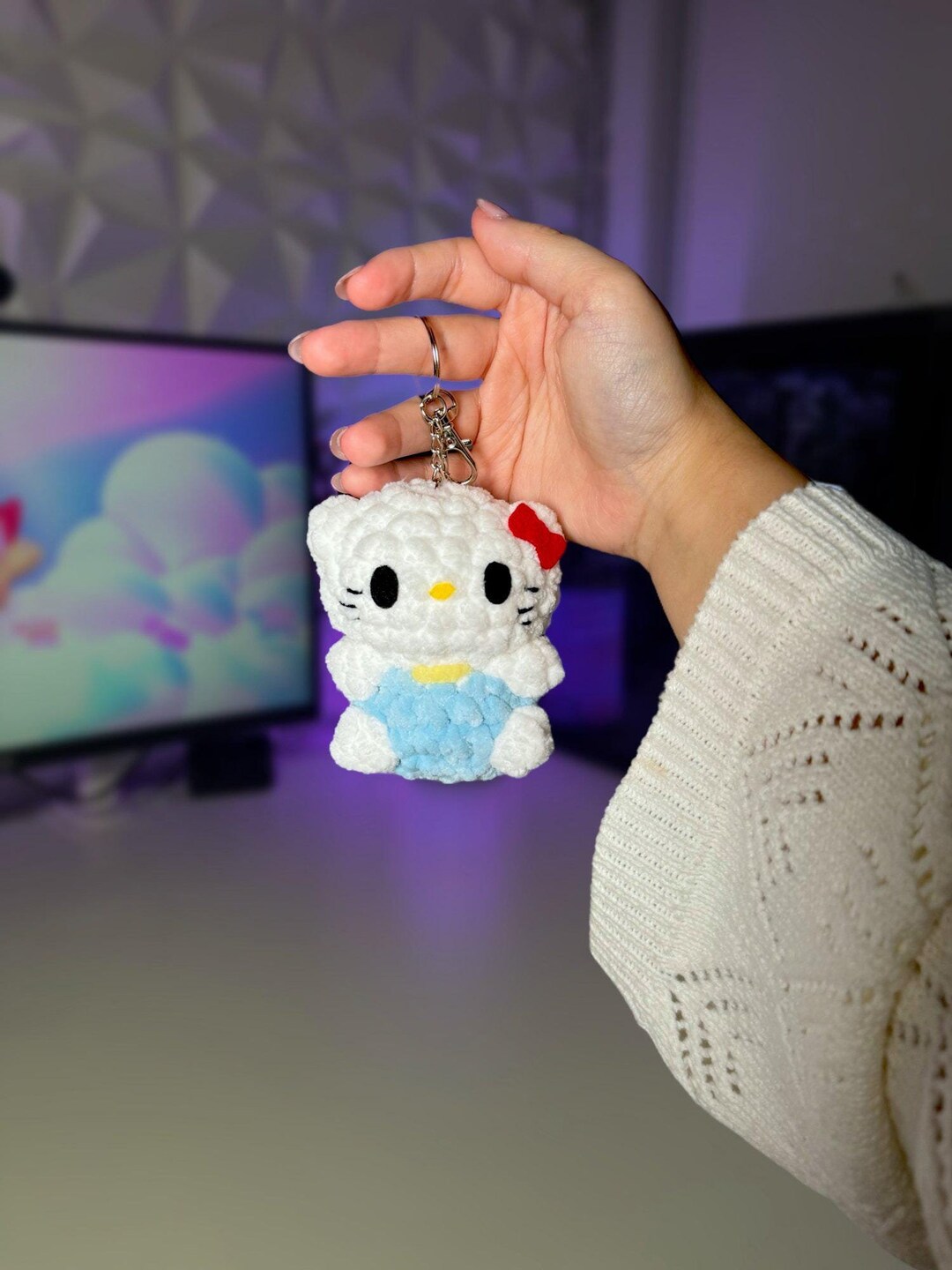 Sanrio Keychains Handmade Crochet - Etsy