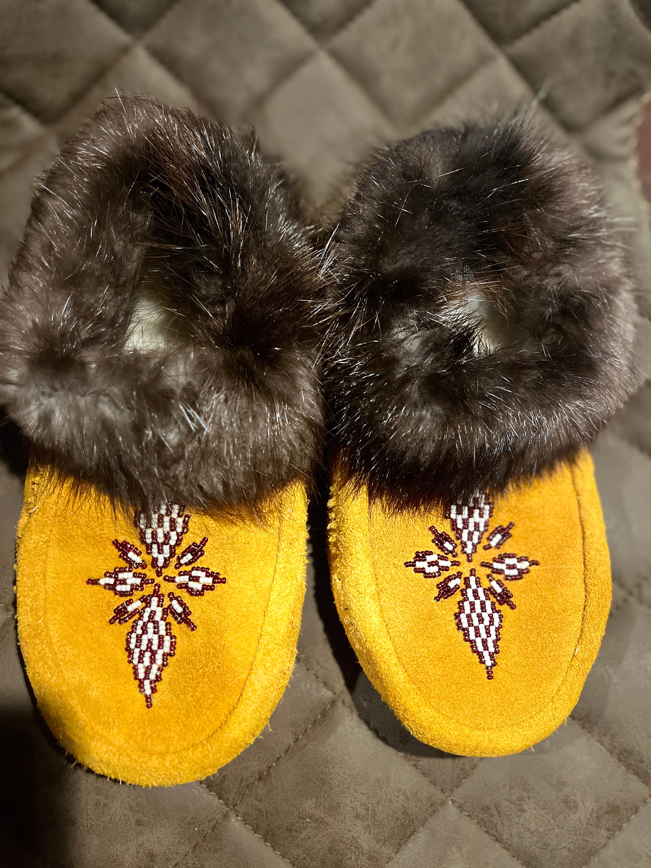 Beaver Fur Moccasins - Etsy