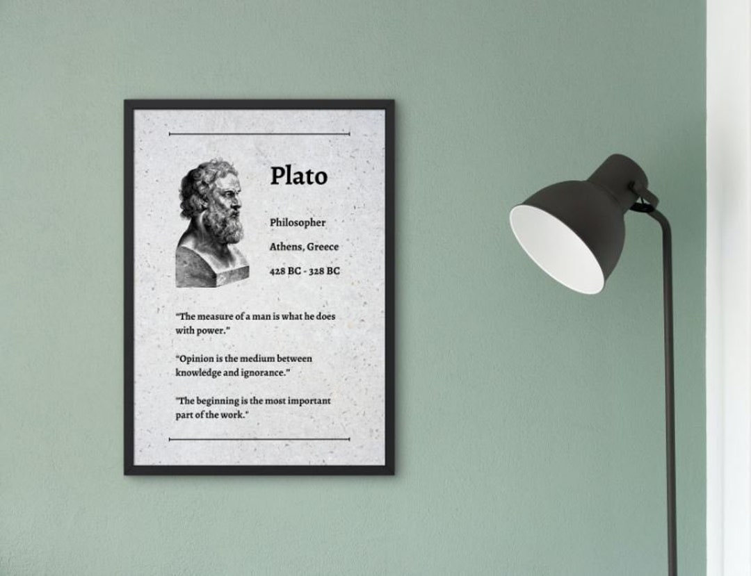 PLATO, Ancient Greek Philosophy, Philosopher, Wall Decor, Aristotle ...