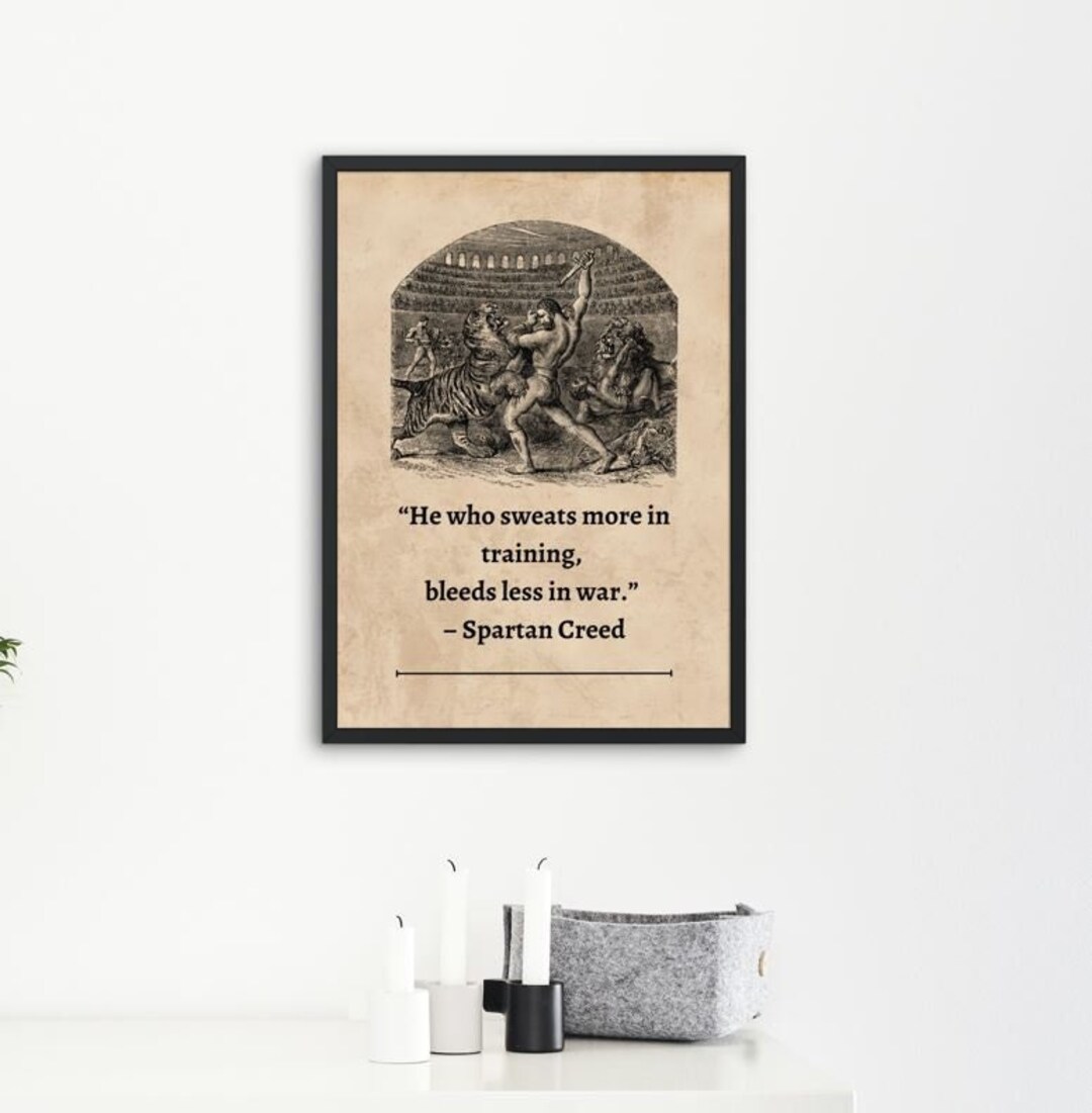 Gladiator Quote, Gladiator Picture, Spartan, Wall Art, Home Décor, Gift ...