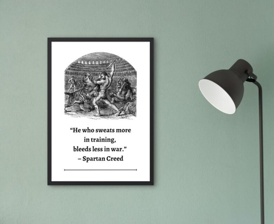 Gladiator Quote, Gladiator Picture, Spartan, Wall Art, Home Décor, Gift ...