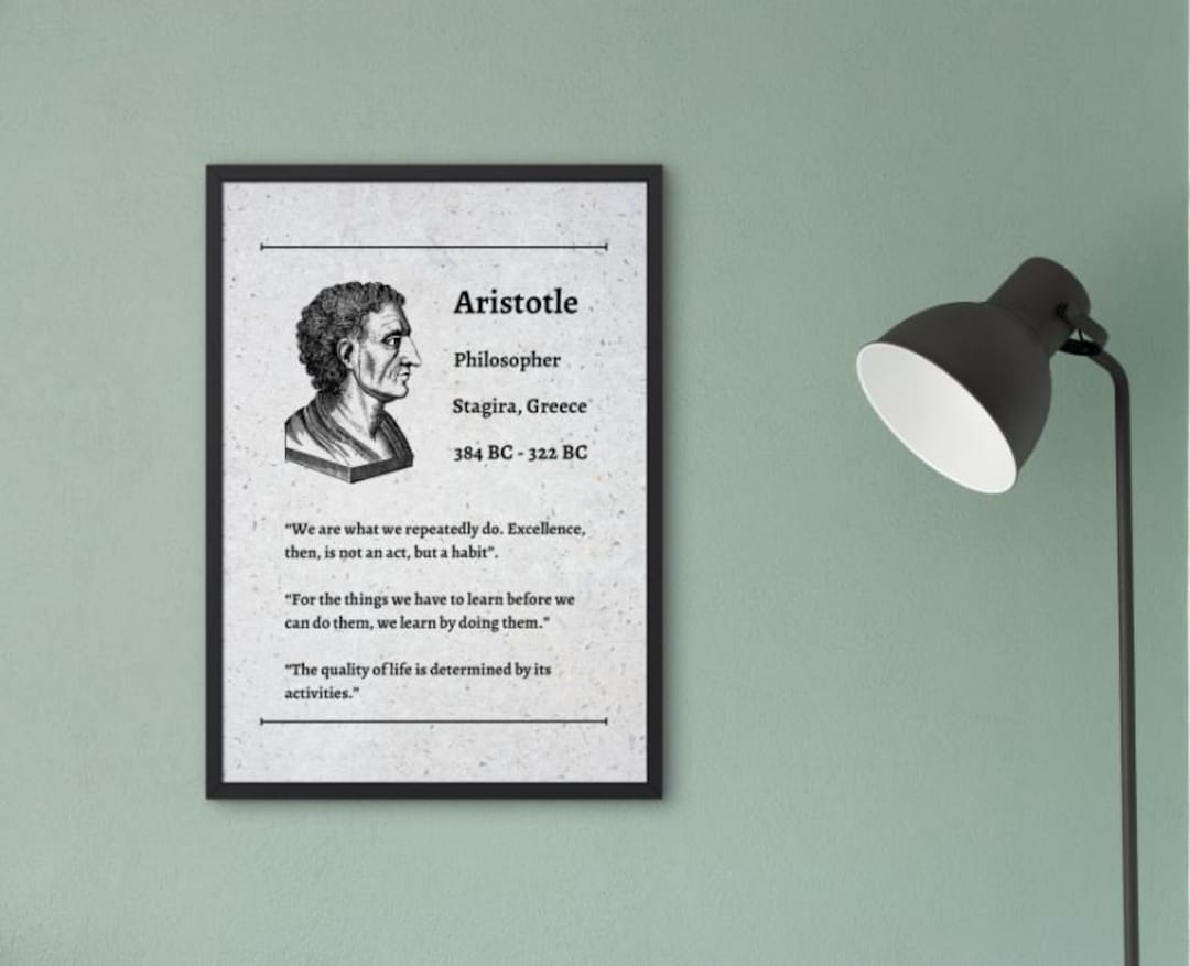 ARISTOTLE, Ancient Greek Philosophy, Philosopher, Wall Decor, Aristotle ...