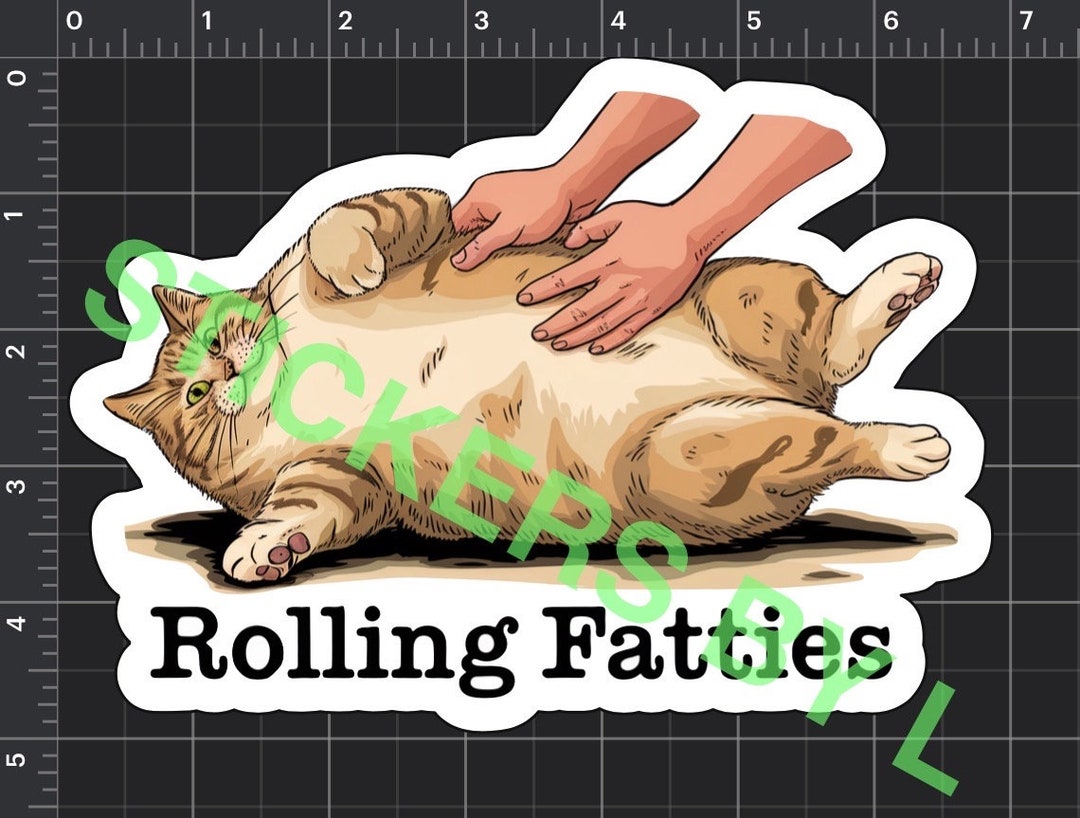 Rolling Fatties Sticker | Keepsake | Waterbottle Sticker | Rolling Tray ...