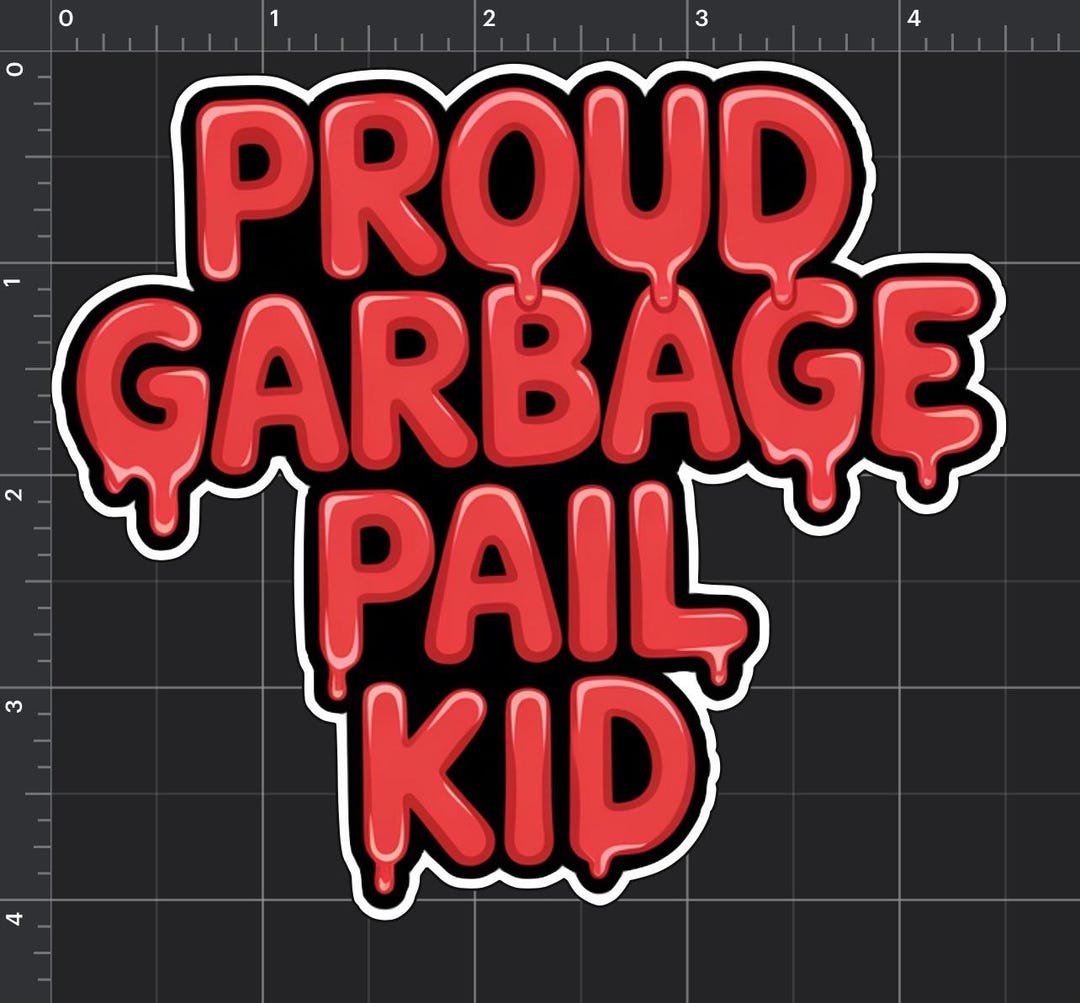 Proud Garbage Pail Kid Sticker - Etsy
