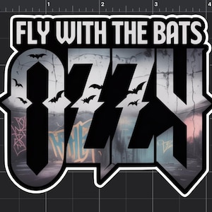 Ozzy Tribute Sticker - Etsy UK