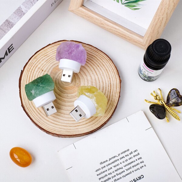 Raw Crystal Lamp - Etsy