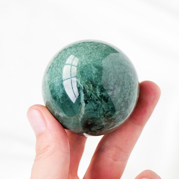 Green Jade Sphere - Etsy