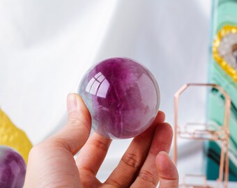 Watermelon Fluorite Sphere - Etsy