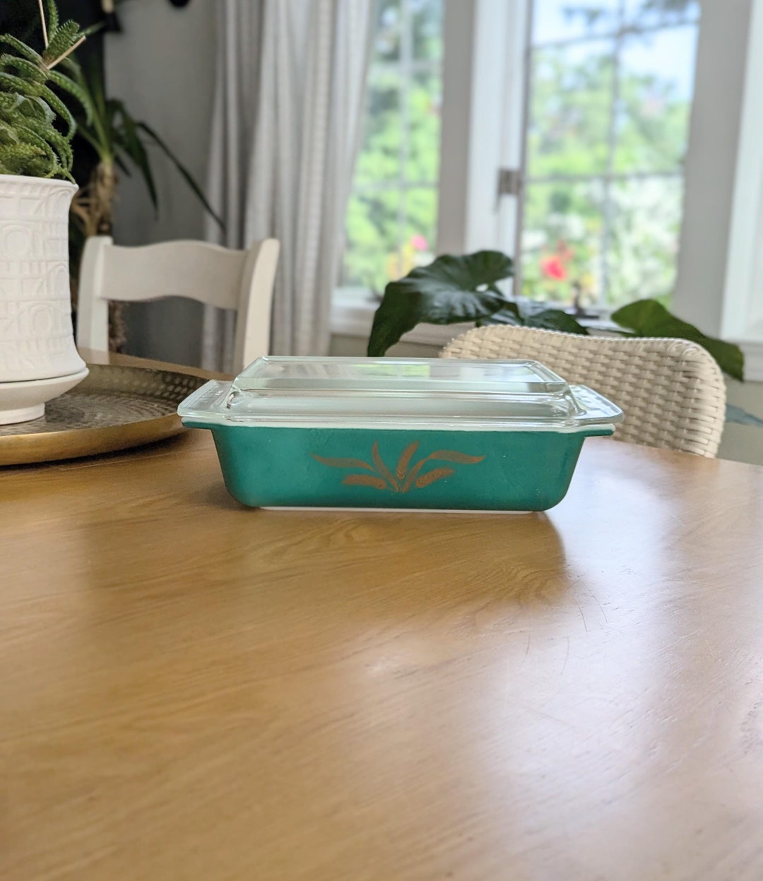 1960 Promo Green Wheat Pyrex Space Saver With Lid 575 2 Quart - Etsy