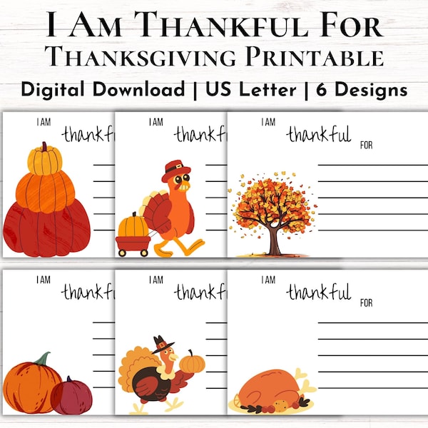 Thankful Card - Etsy