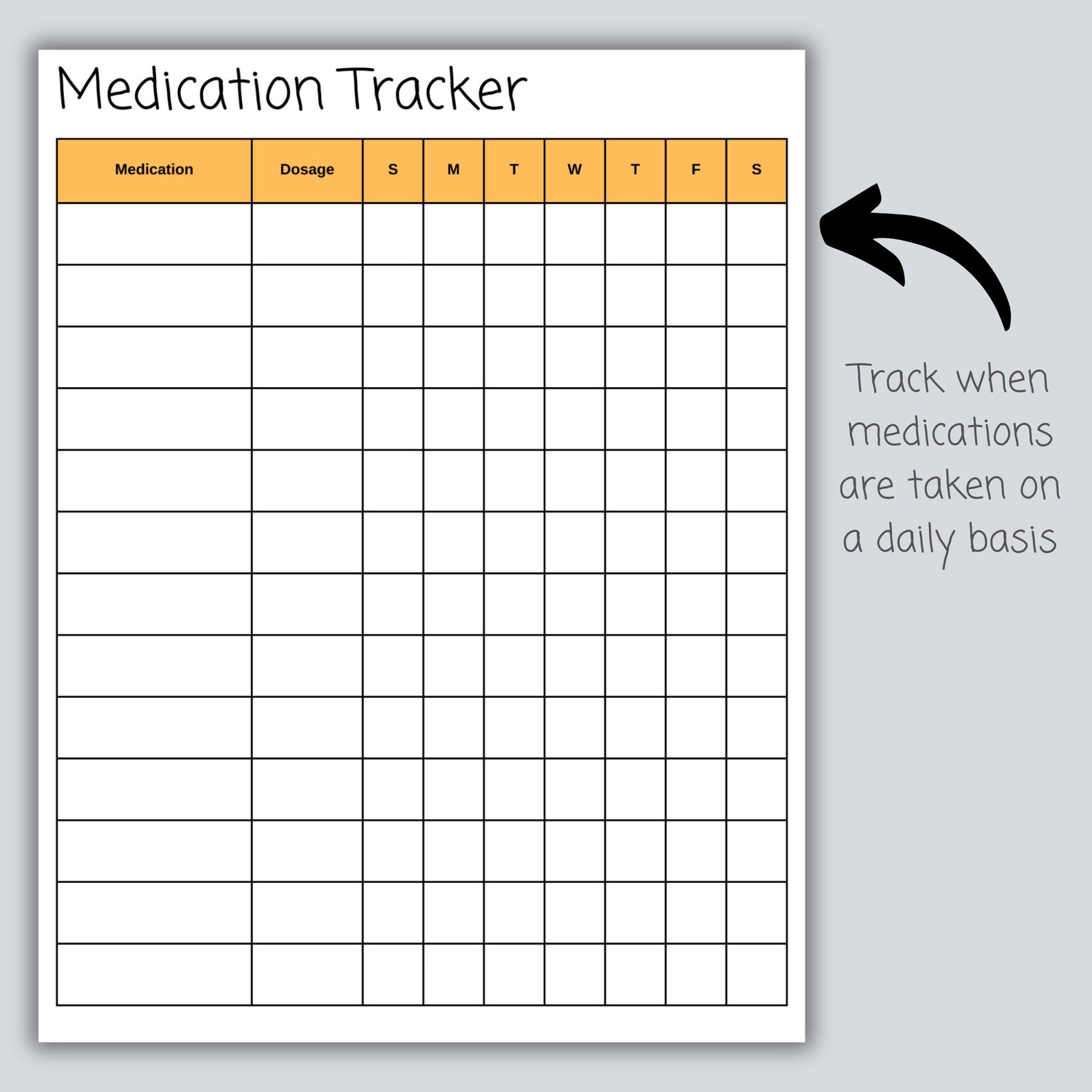 Medication Log & Tracker Printable - Etsy