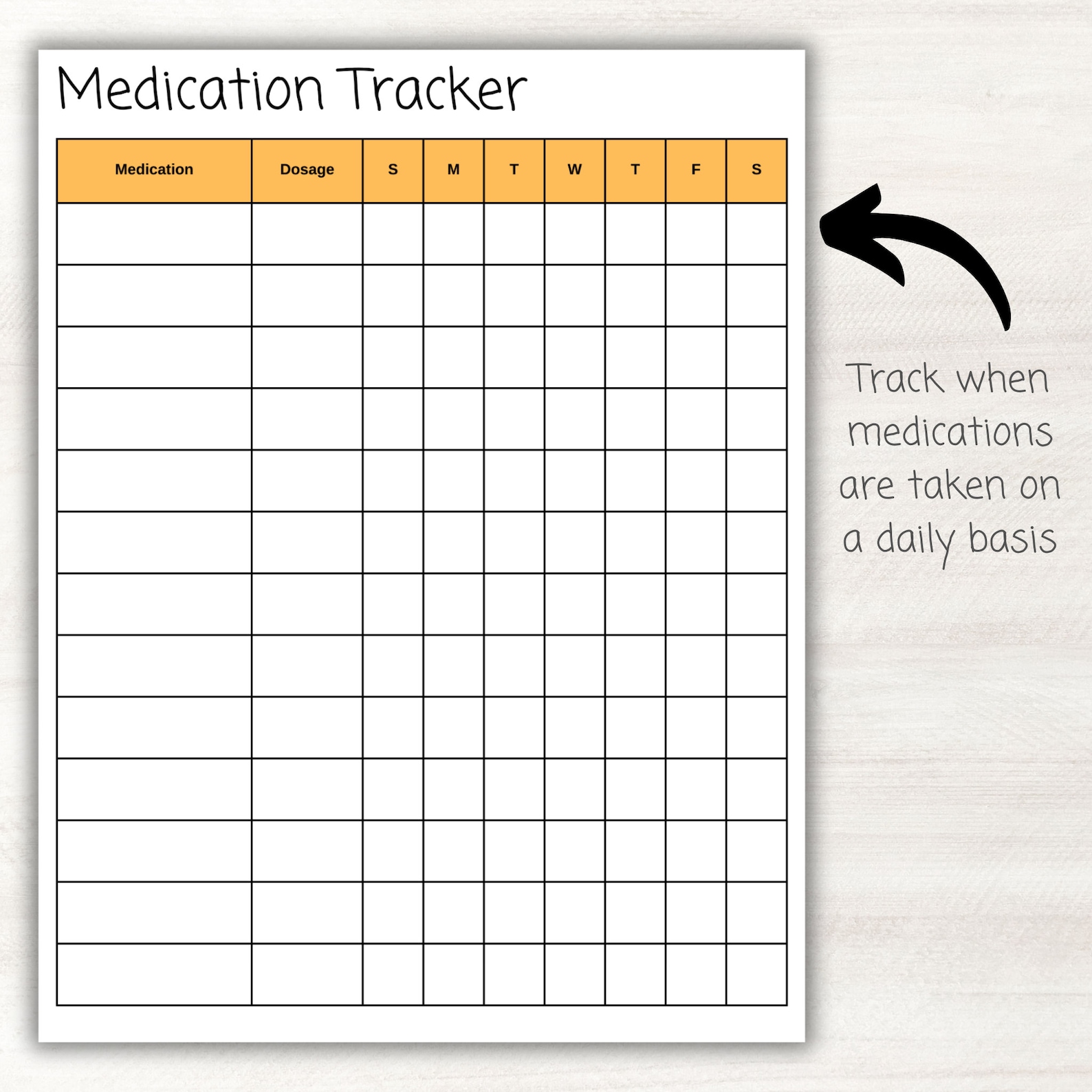 Medication Log Medication Tracker Printable Medications - Etsy