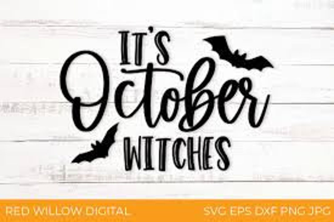 It's October Witches Svg Png - Etsy