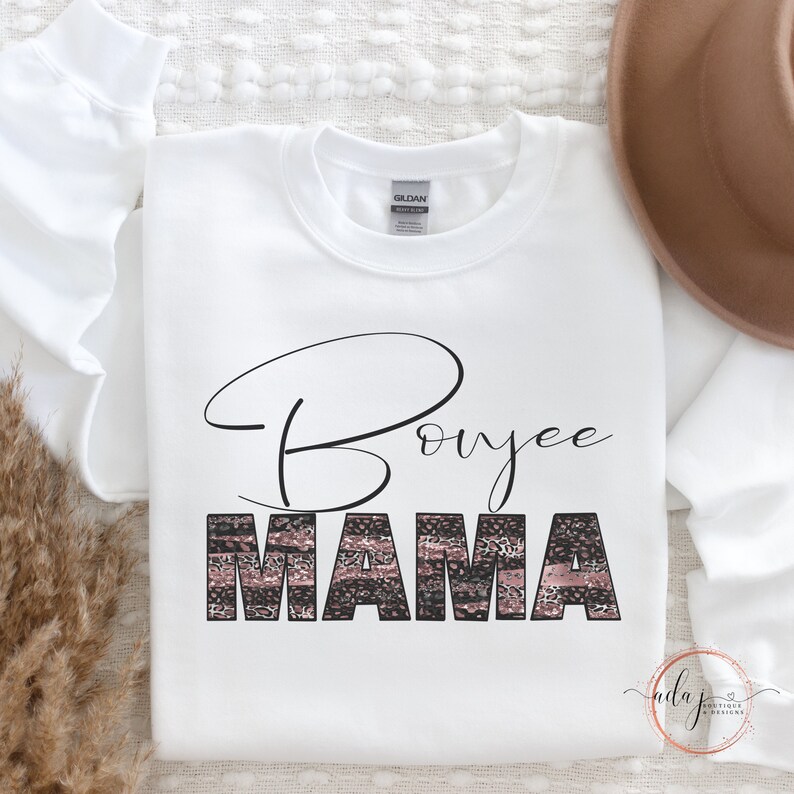 Boujee Mama PNG Boujee Mom Sublimation Design Leopard Print - Etsy