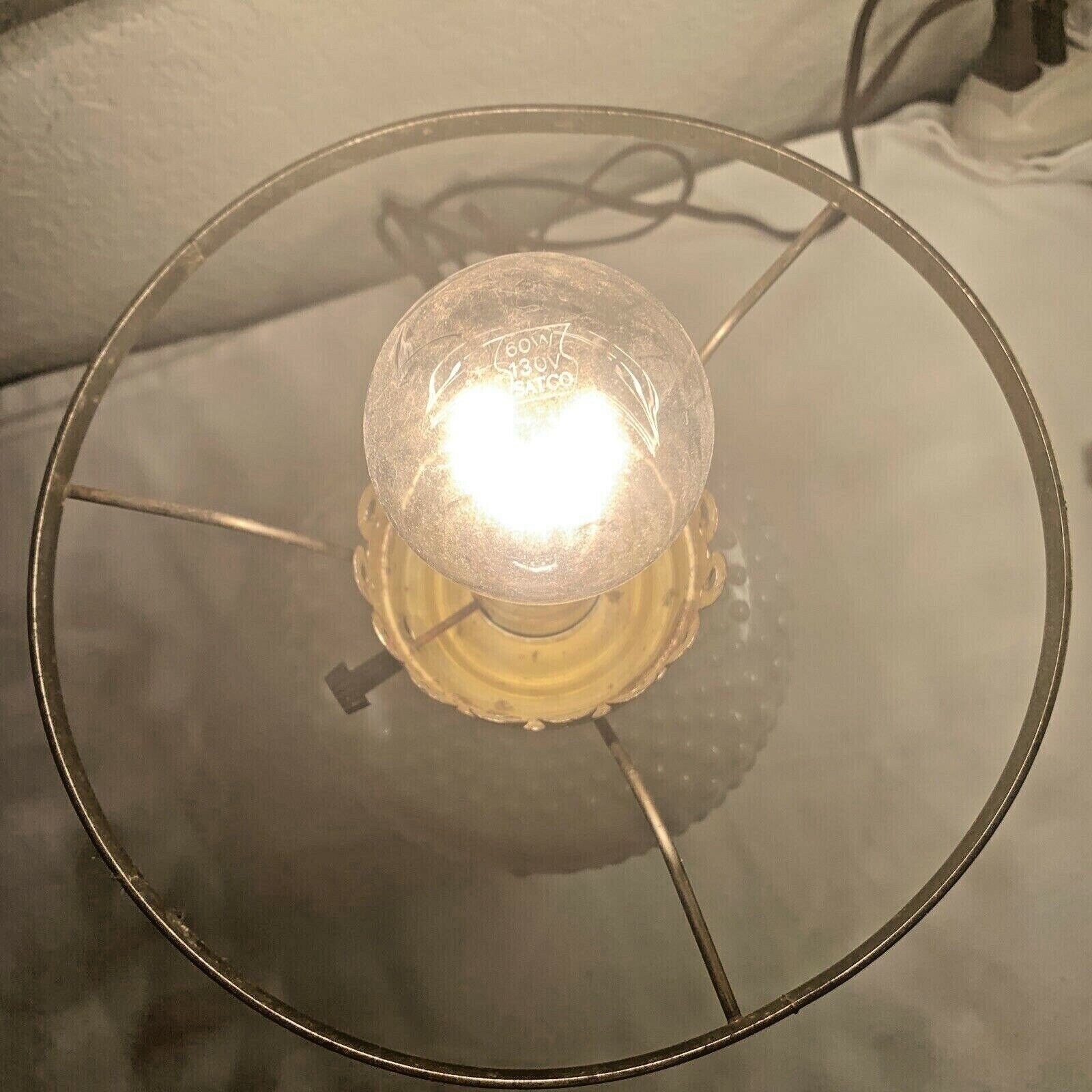 Milk Glass Hobnail Electric Hurricane Lamp Base 10 Tall - Etsy