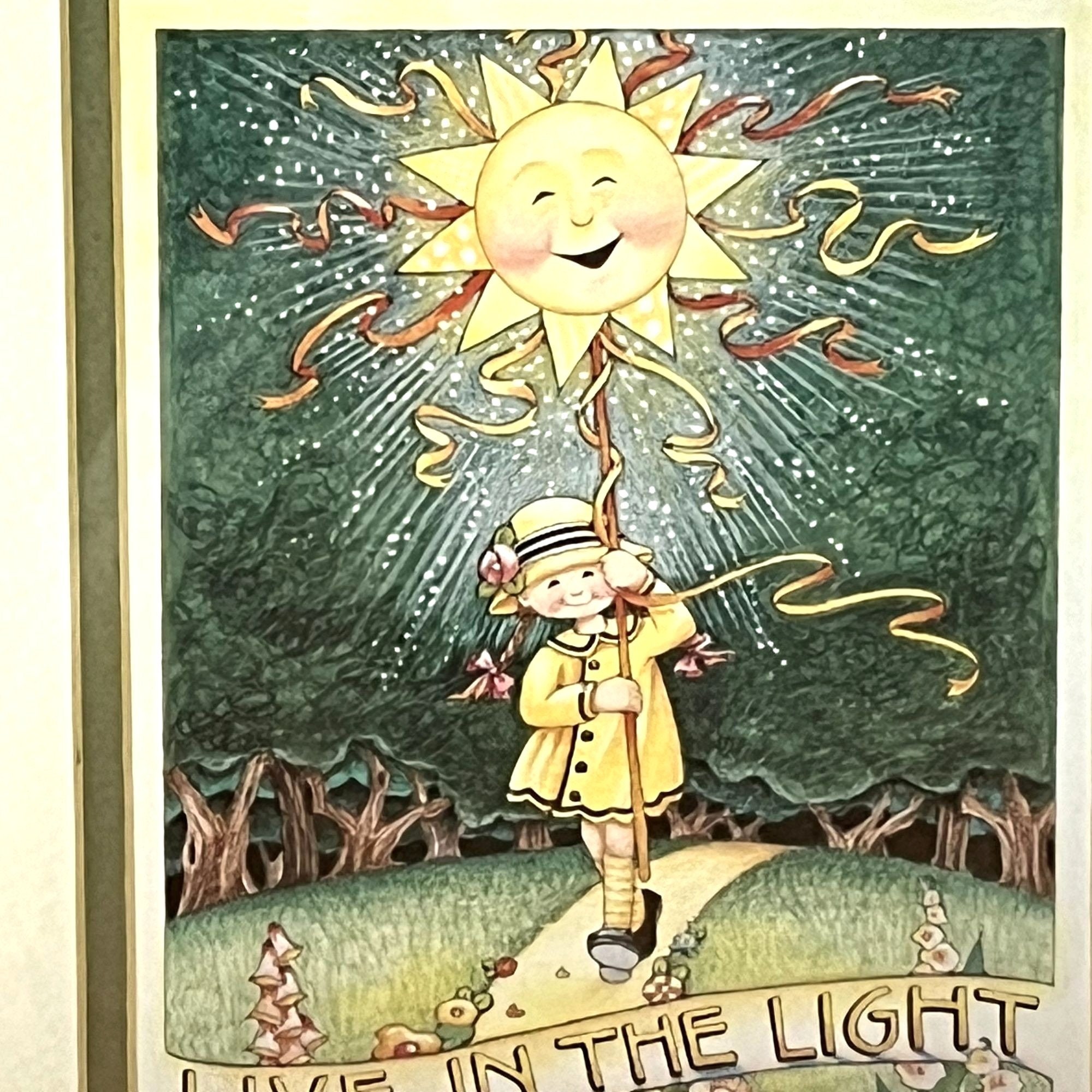 Mary Engelbreit Live in the Light Framed Art Print - Etsy