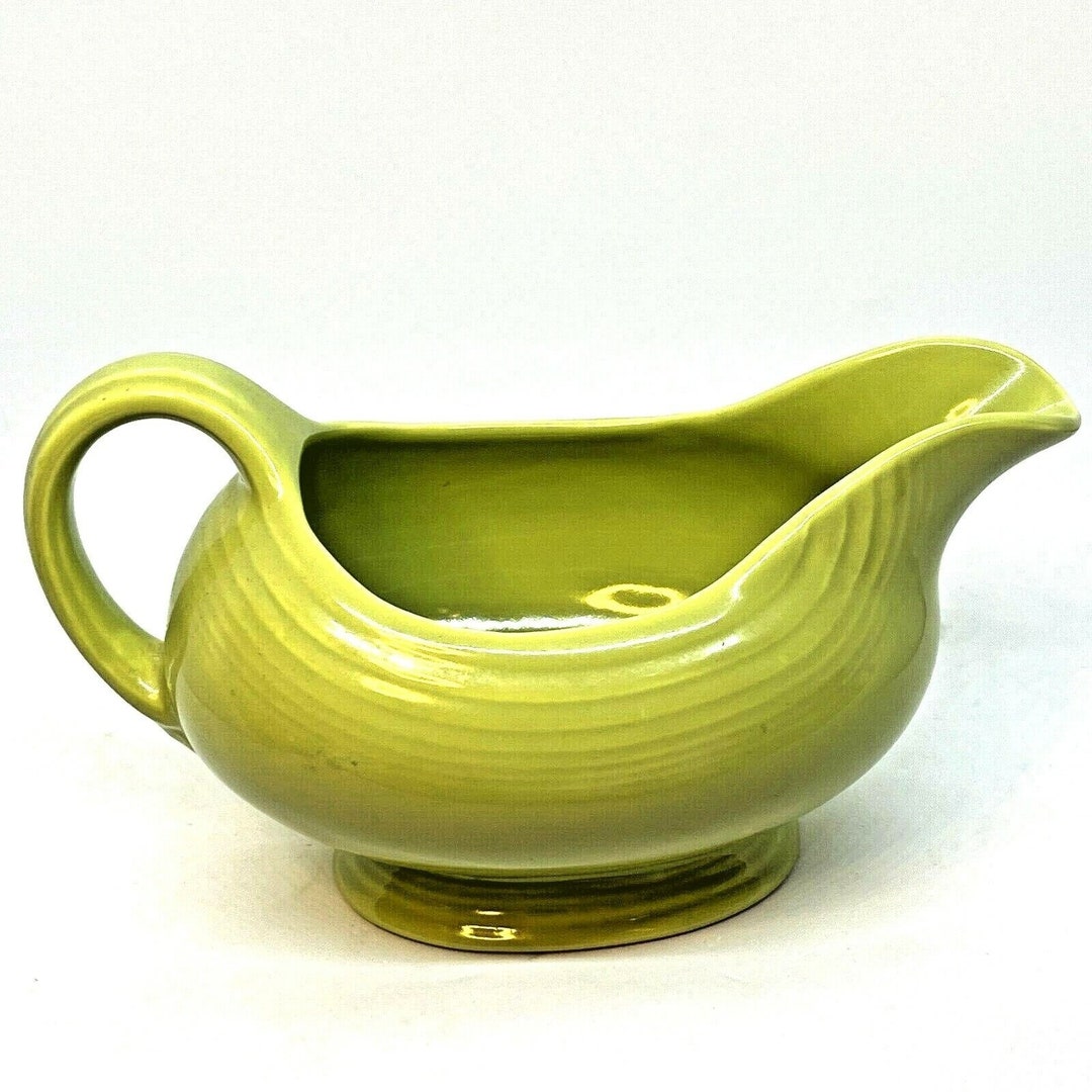 Fiestaware Homer Laughlin Lemongrass Gravy Boat Dish Vintage - Etsy