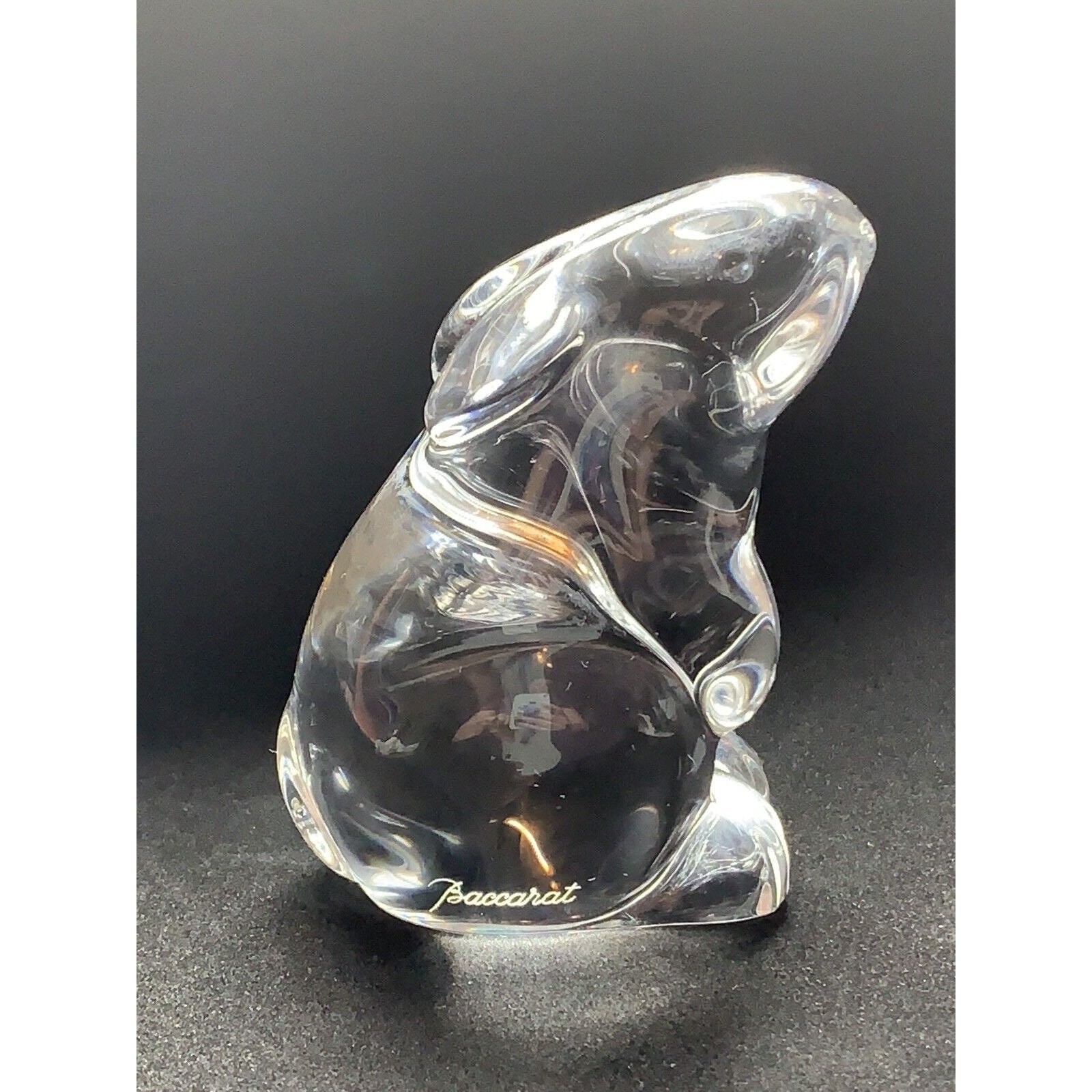 Baccarat Crystal Seated Hare Rabbit Figurine French Sculpted - Etsy