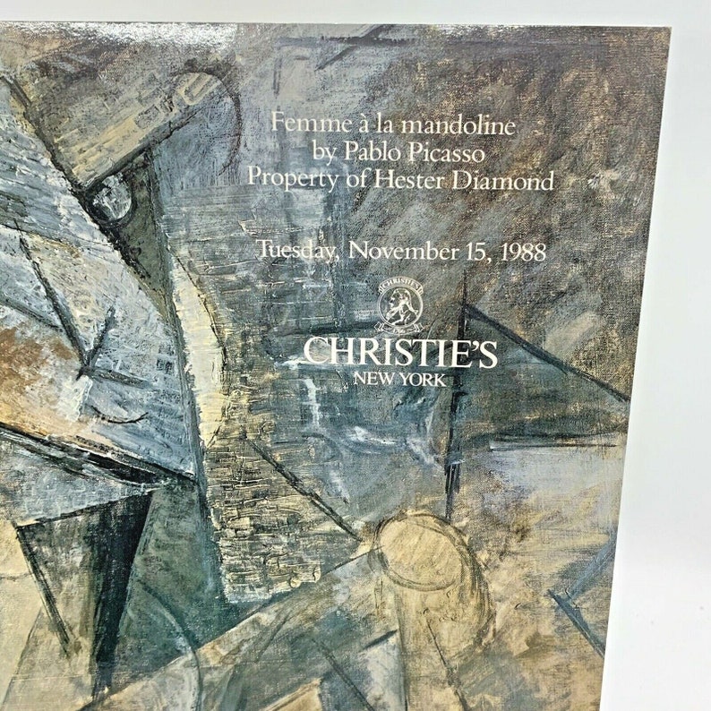 Pablo Picasso CHRISTIE'S 1988 Femme a La Mandoline Hester Diamond ...