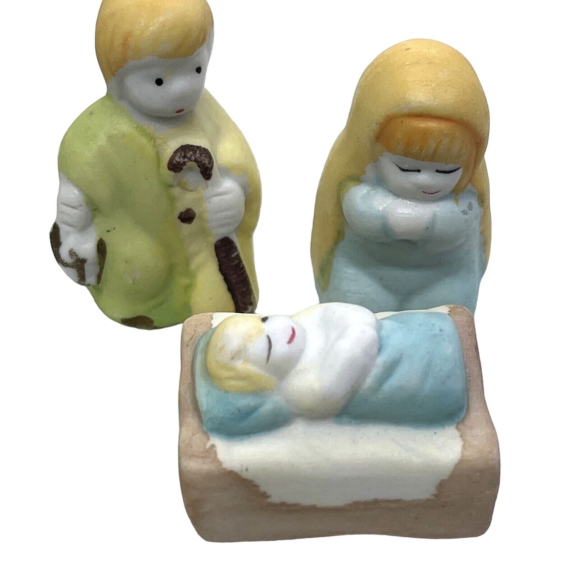 Handmade Miniature Nativity Scene Porcelain 10 Piece Set Vintage - Etsy