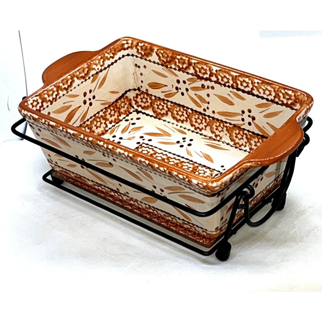 Temptations Old World Orange Confetti Three Piece 1.5QT Bakeware Set - Etsy