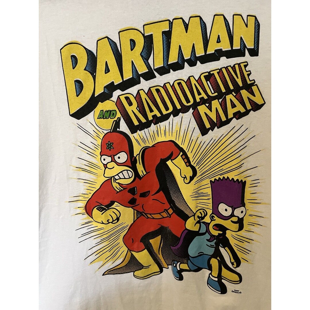 The Simpsons Bartman & Radioactive Man Large Graphic Tshirt 20th ...