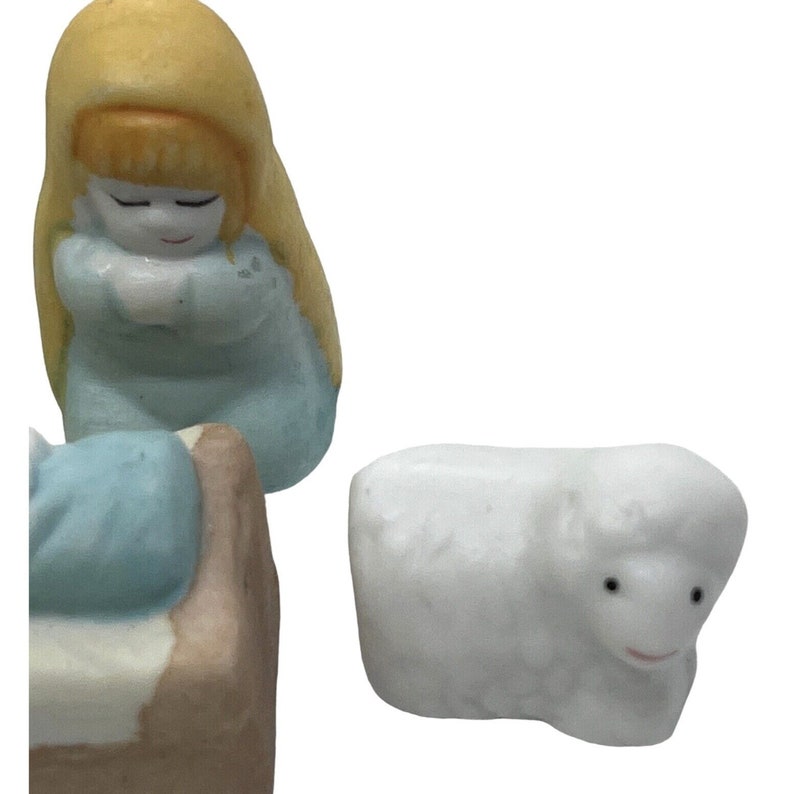 Handmade Miniature Nativity Scene Porcelain 10 Piece Set Vintage - Etsy
