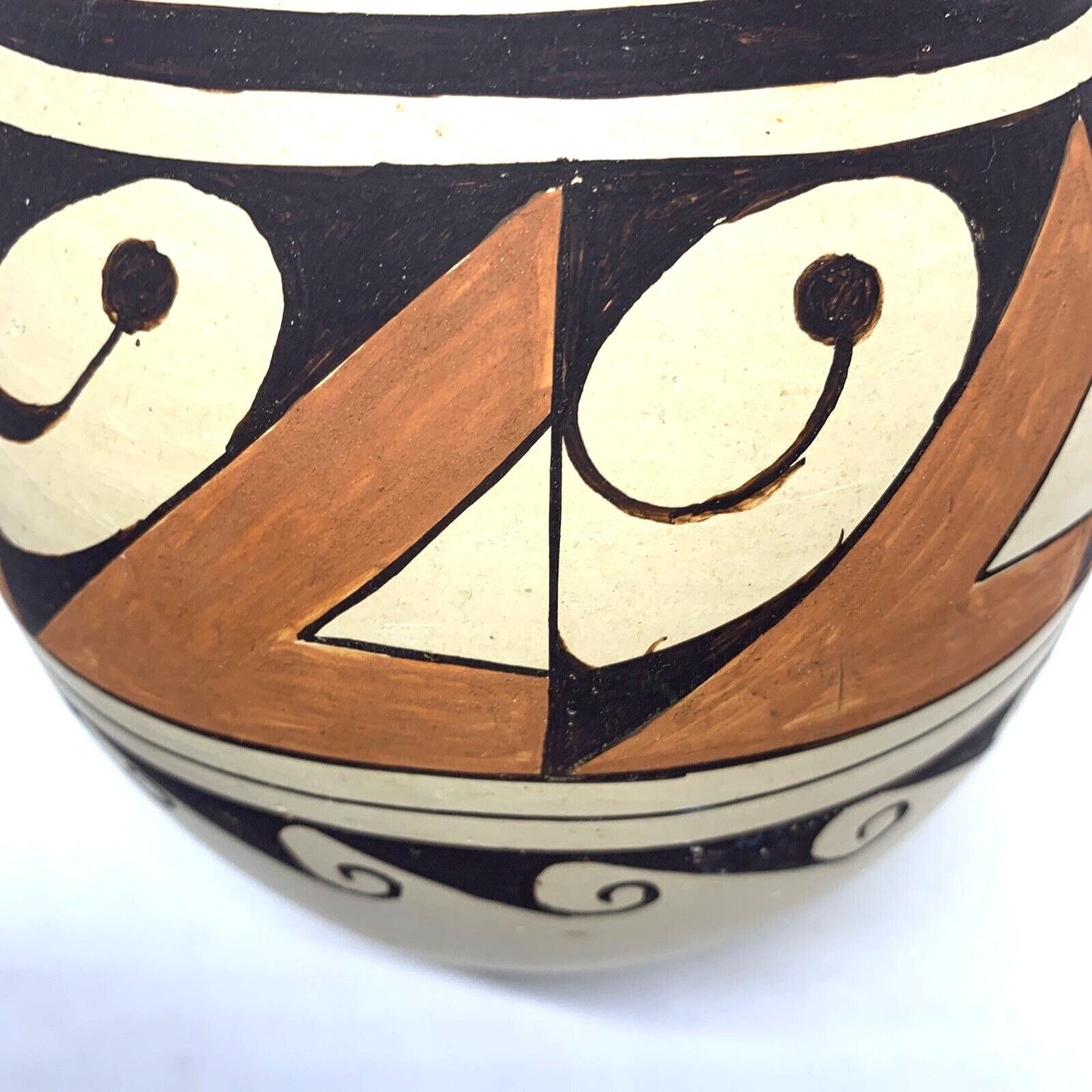 Hopi Polychrome Pottery Vase Signed L. Dashee Water Fox Vintage - Etsy