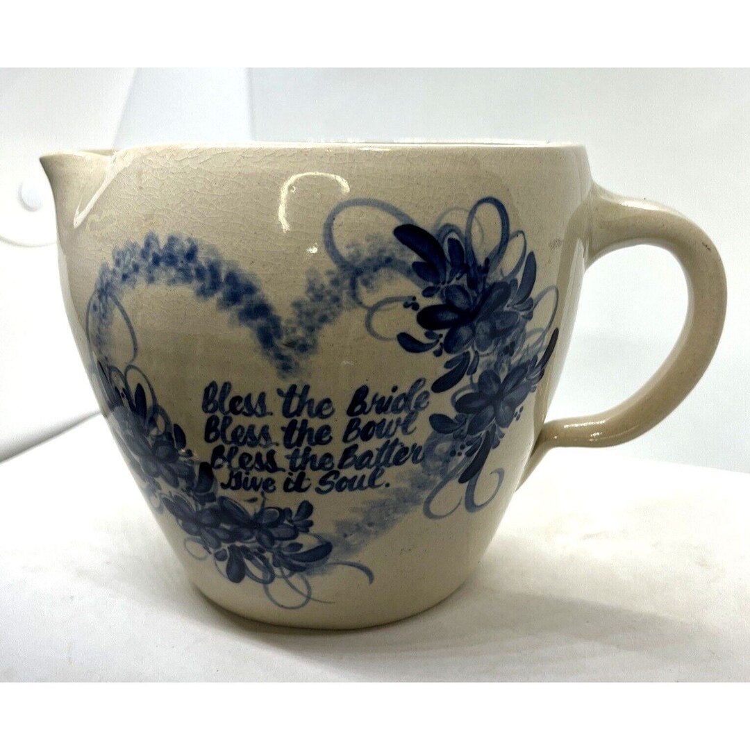 Blessthe Bride Batter Bowl by E.P. Pottery Vintage Marshall Texas ...
