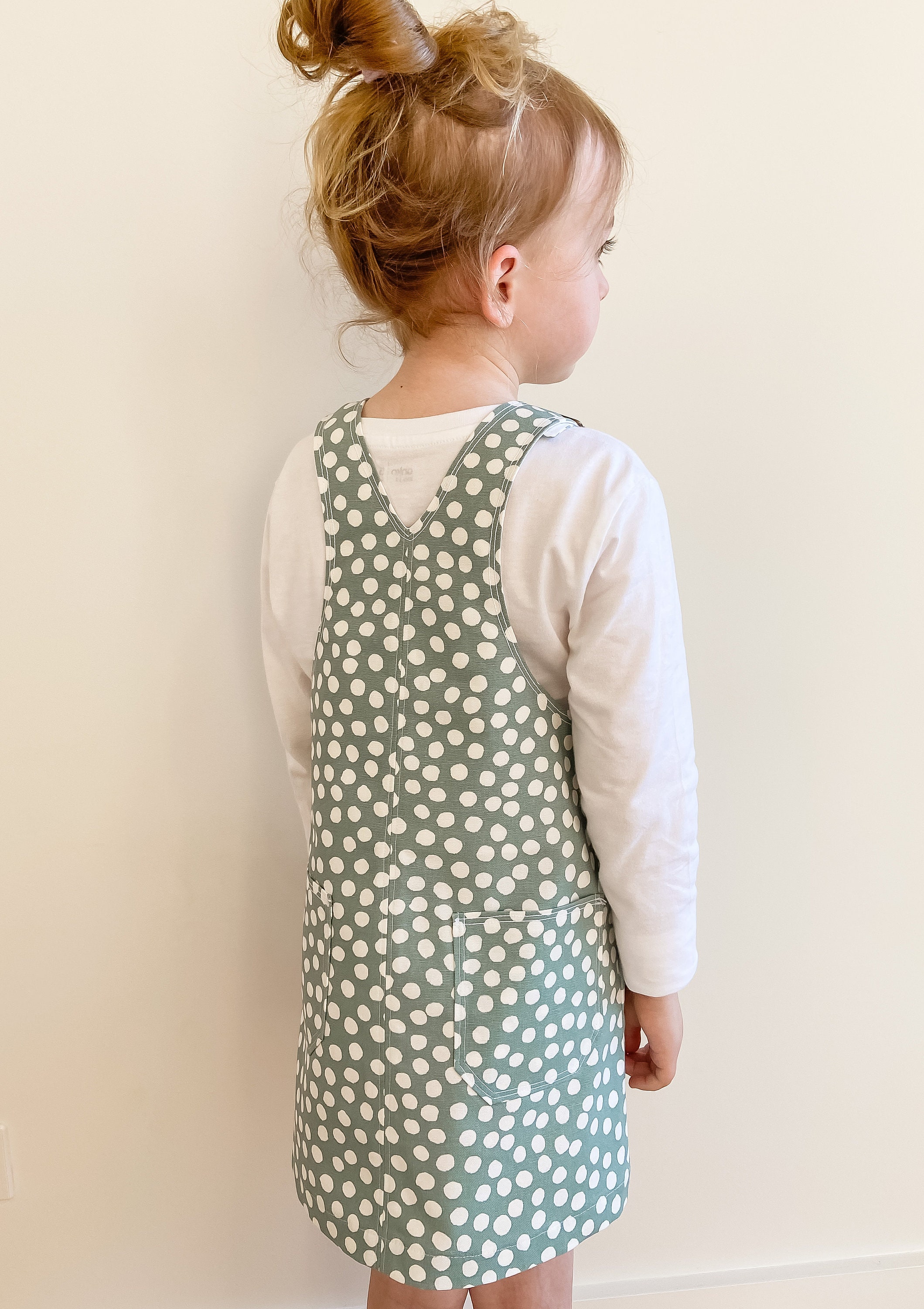 Handmade Pinafore, Pinafore, Spots, Kids Overalls, Drill Cotton ...