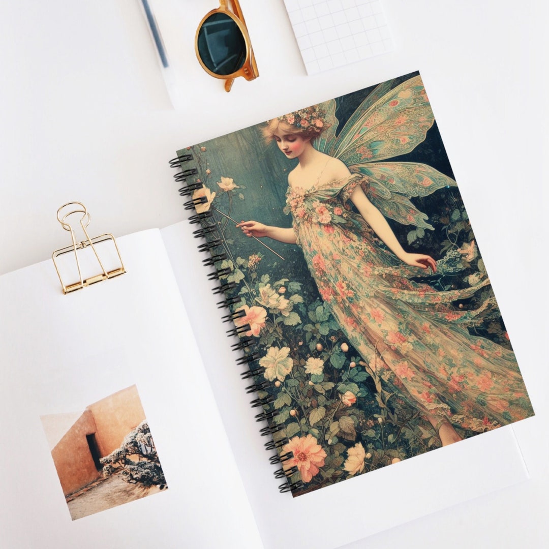 Fairy Spiral Notebook Fairytale Journal Gift for Her Dream Journal Fae ...
