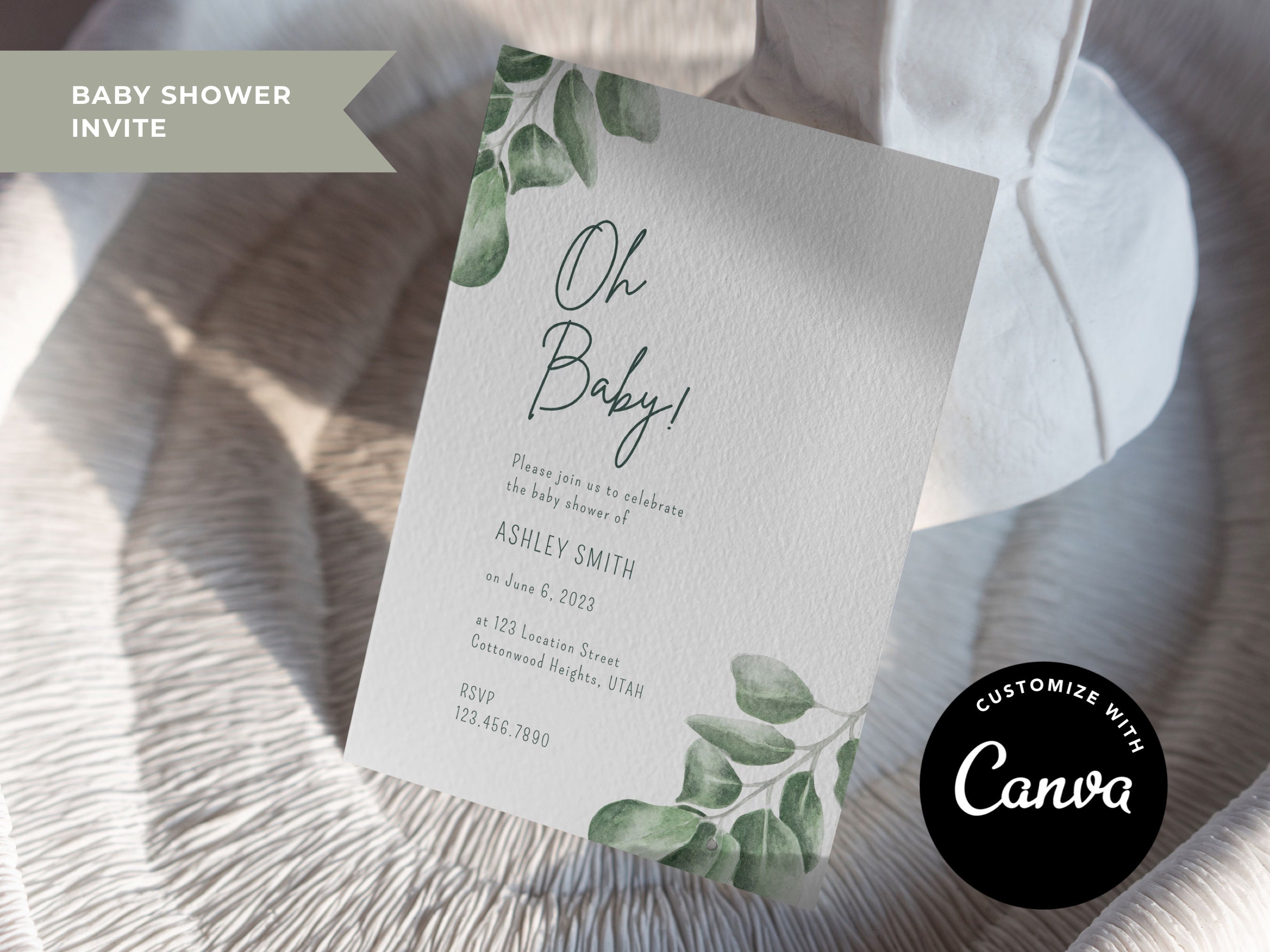Editable Baby Shower Invitation | Printable Baby Shower Template ...