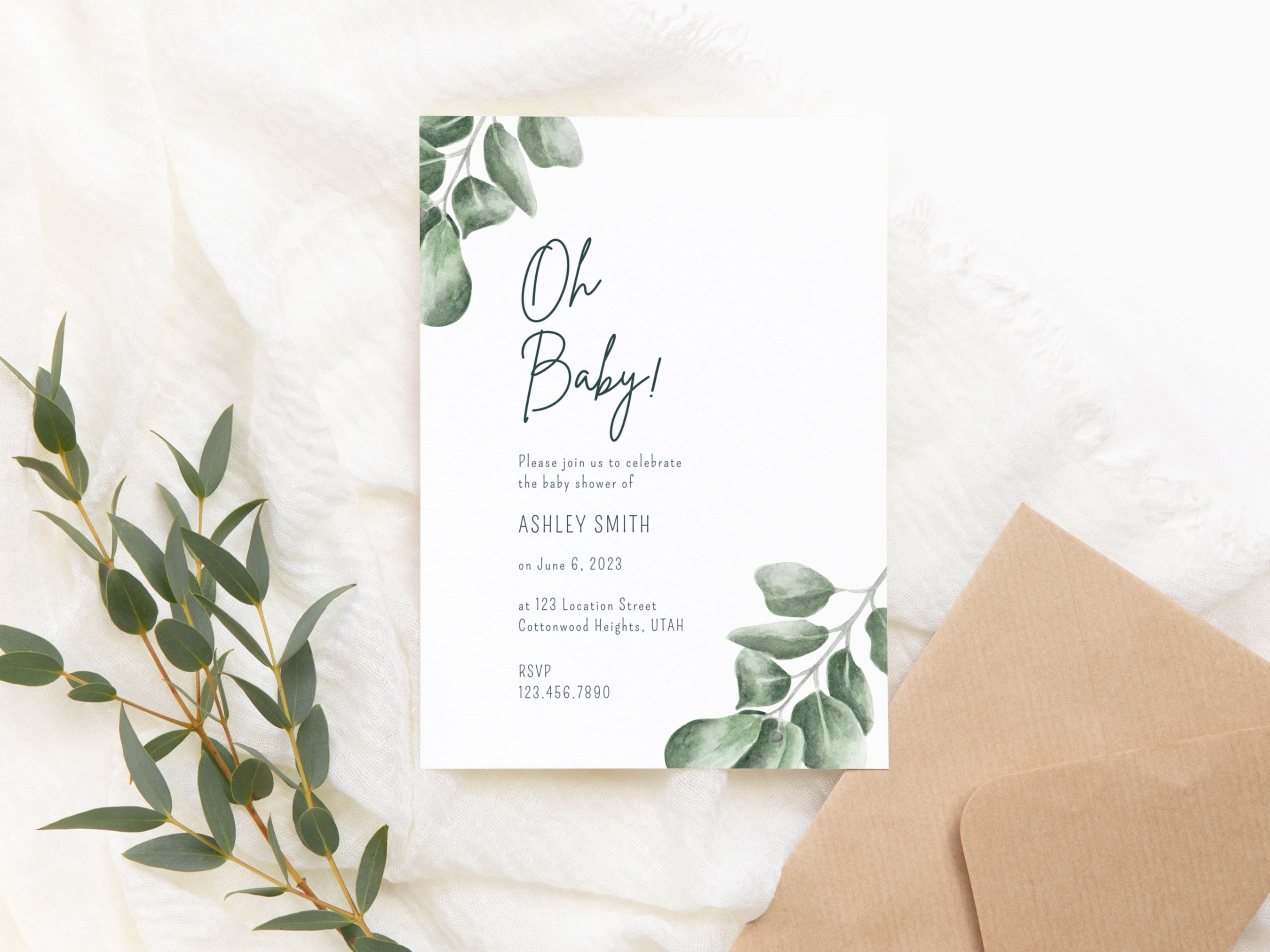 Editable Baby Shower Invitation | Printable Baby Shower Template ...